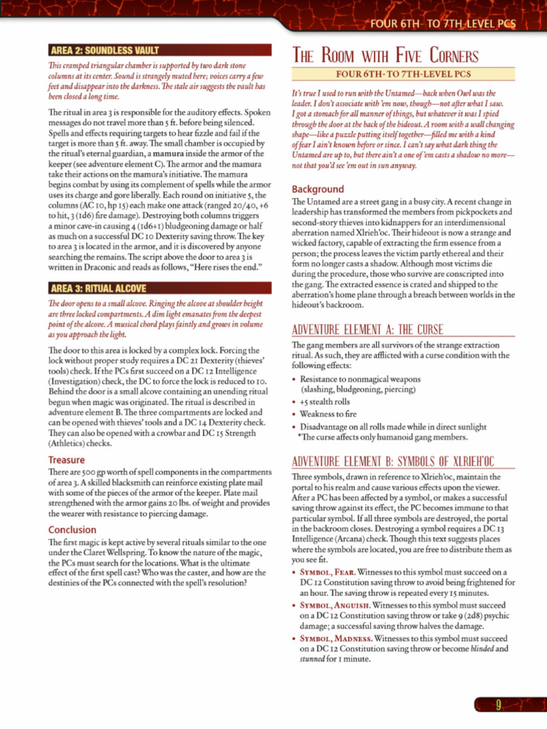 Room With Five Corners | PDF