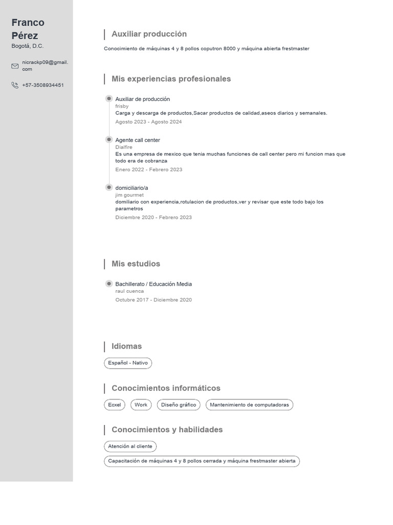 Franco Pé Rez | PDF