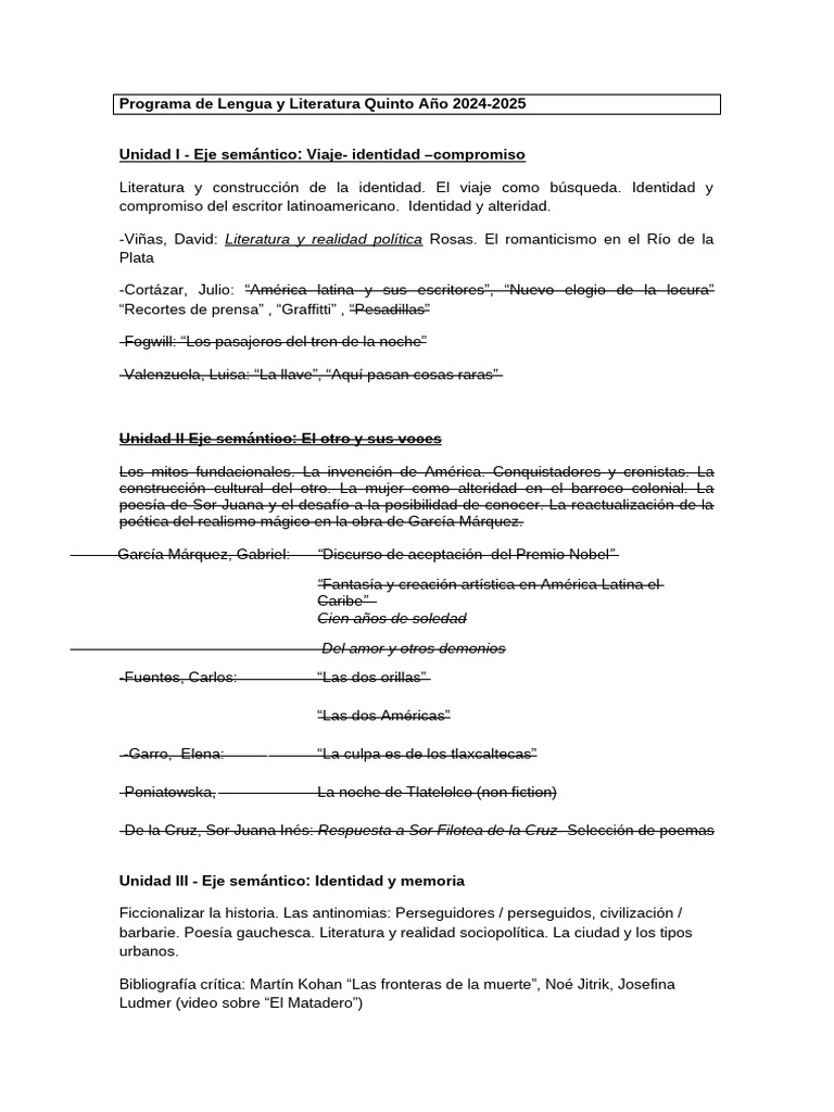 Programa de 5to 3ra Año-2024-25 | PDF