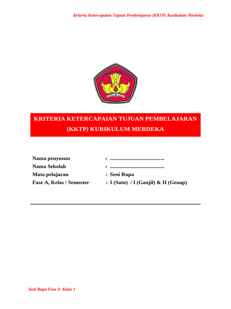 KKTP Kurikulum Merdeka | PDF