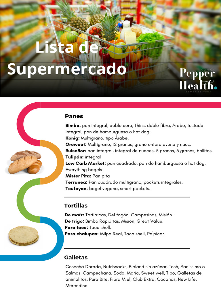 Info Lista de Supermercado | PDF | Cereales | Cocina