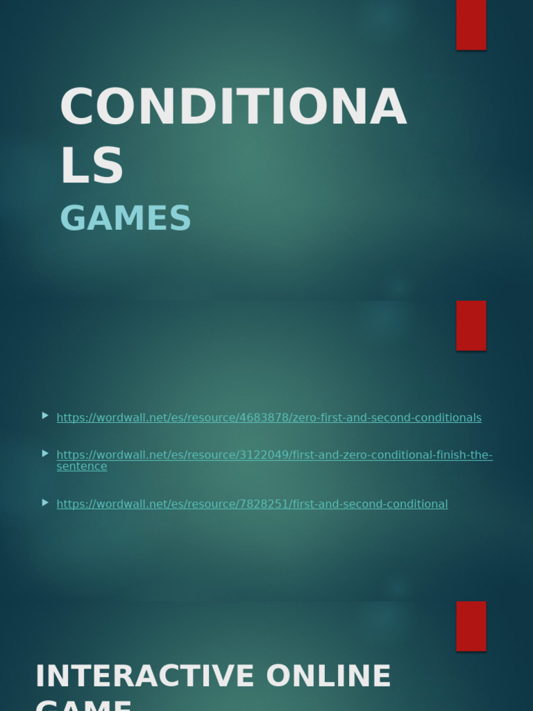 Conditionals (Games) | PDF