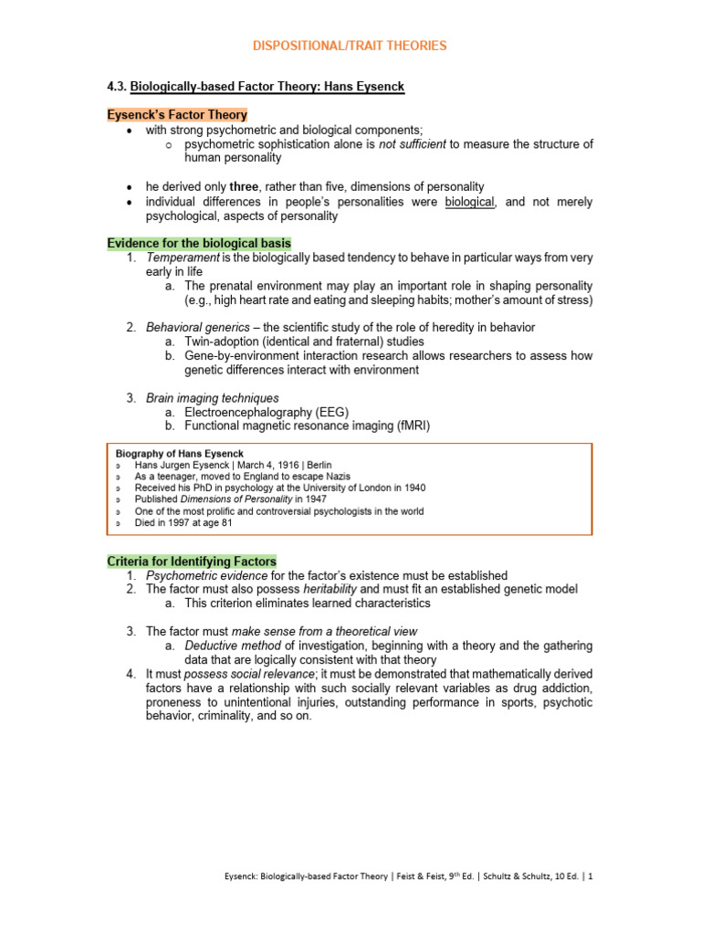 Jess Feist - Gregory J. Feist Theories of Personality 9th Edition ...