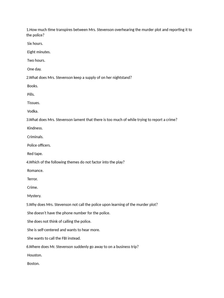 Sorry Wrong Number Summary | PDF | Crimes | Crime & Violence