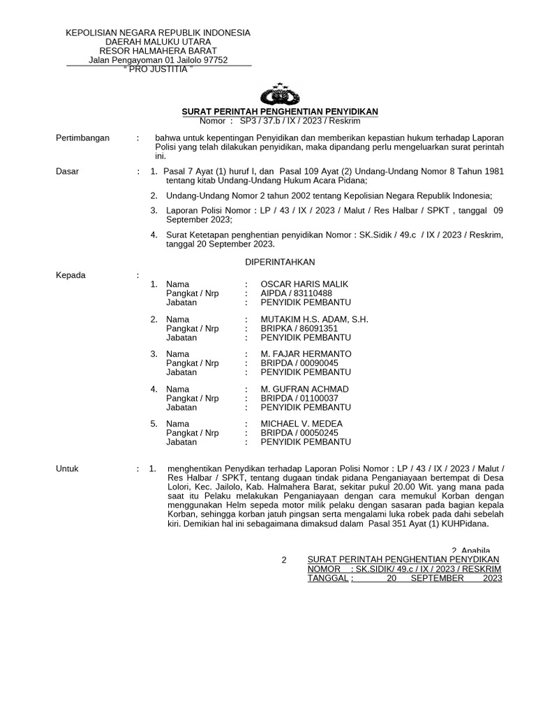 02. SP3 (Djen Konora) | PDF