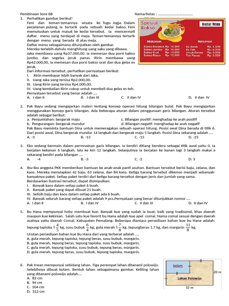 Part1 Kelas 6B | PDF