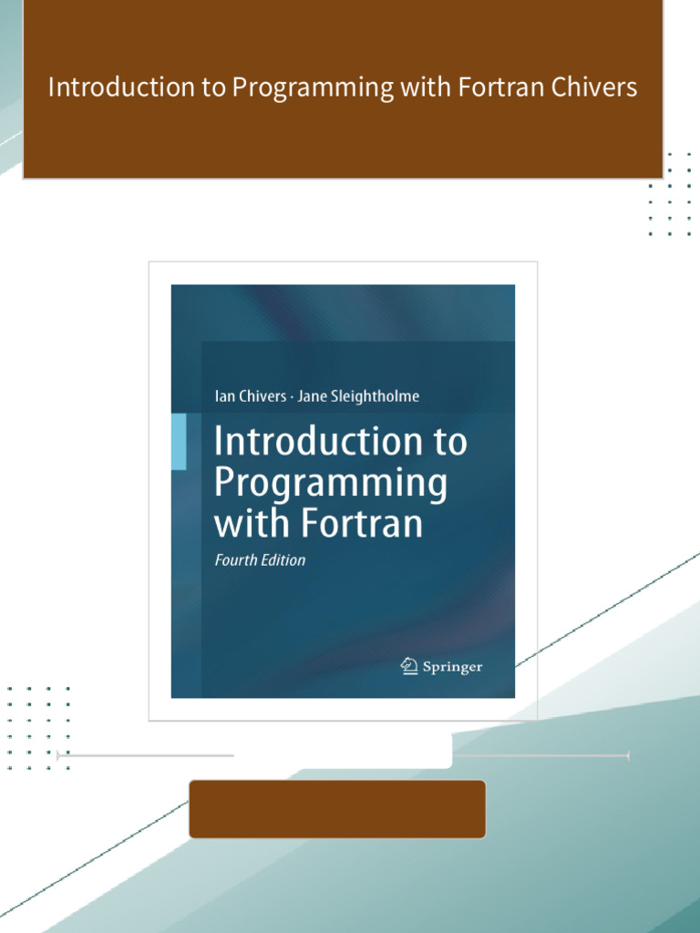 PDF Introduction to Programming with Fortran Chivers download | PDF | Rounding | Software ...