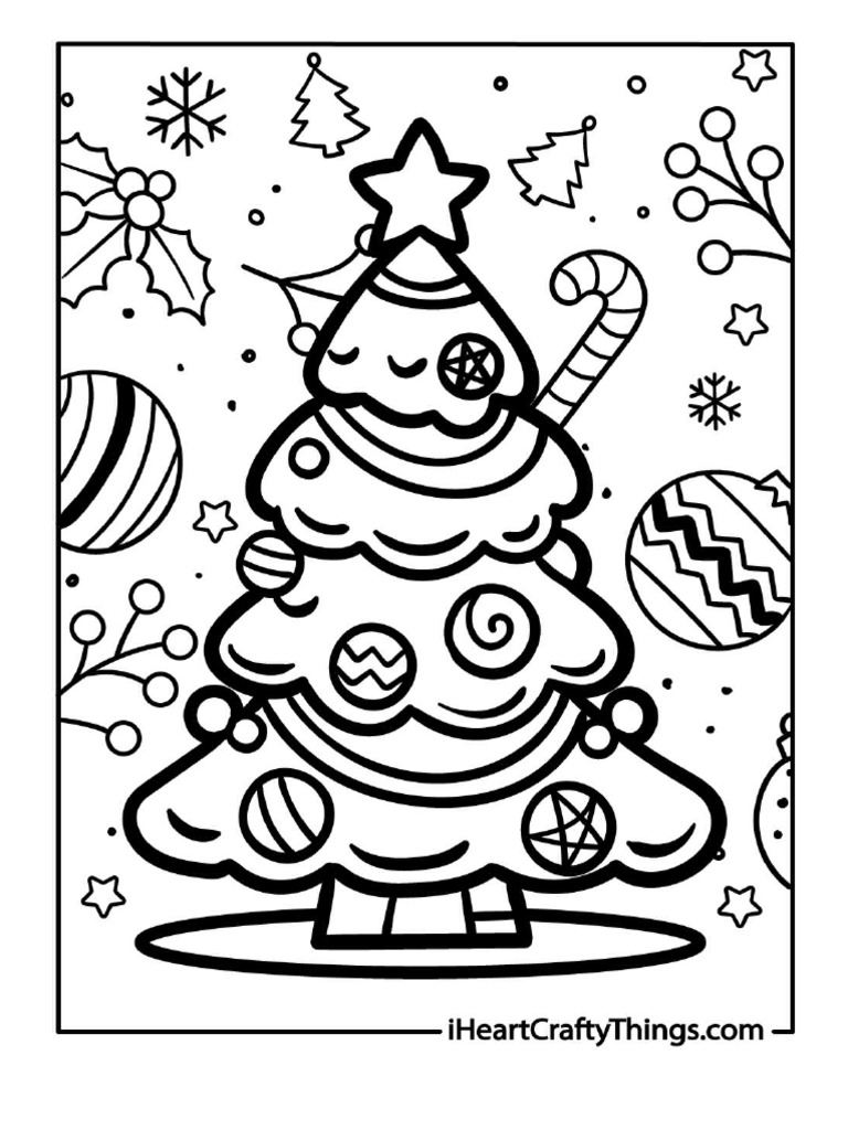 Christmas Tree Coloring Activity | PDF