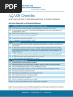 AMSTAR 2 Review Checklist | PDF | Meta Analysis | Randomized Controlled ...