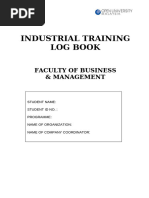 Industrial Training Log Book Intern | PDF | Performance Appraisal ...