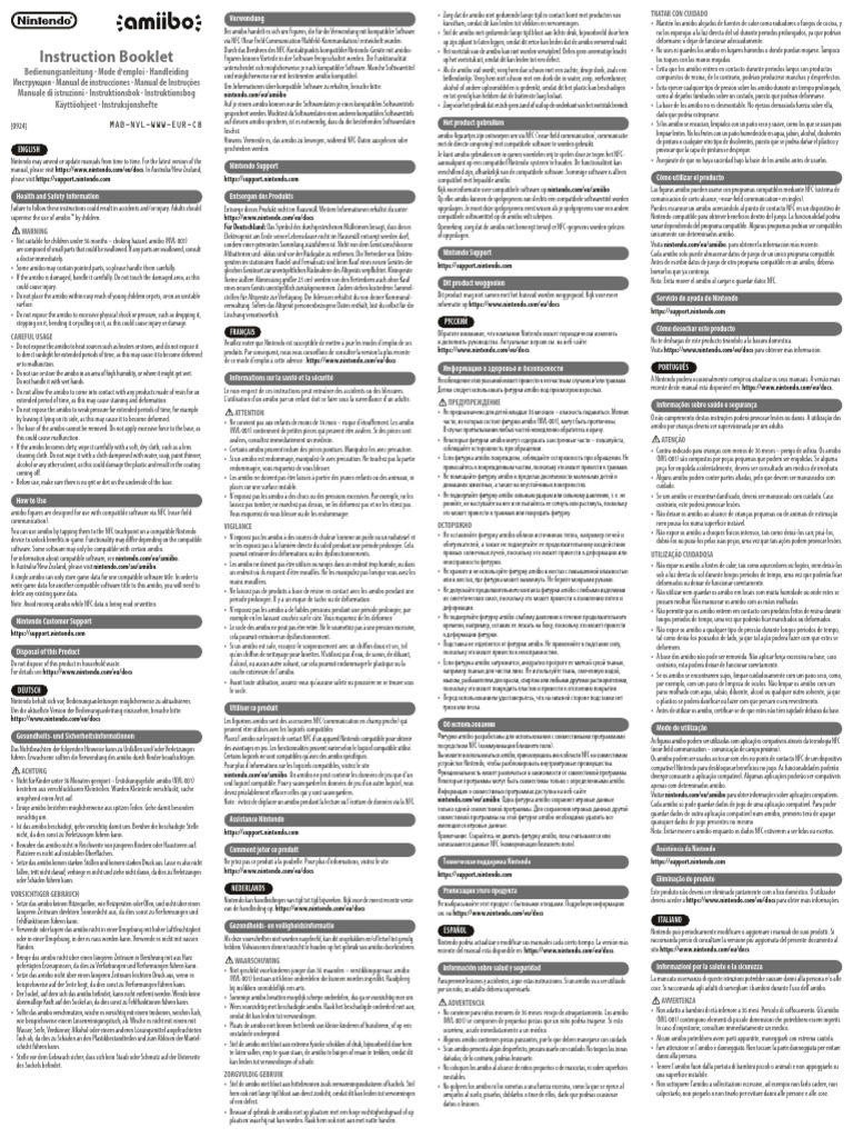 Amiibo Information InstructionBooklet | PDF