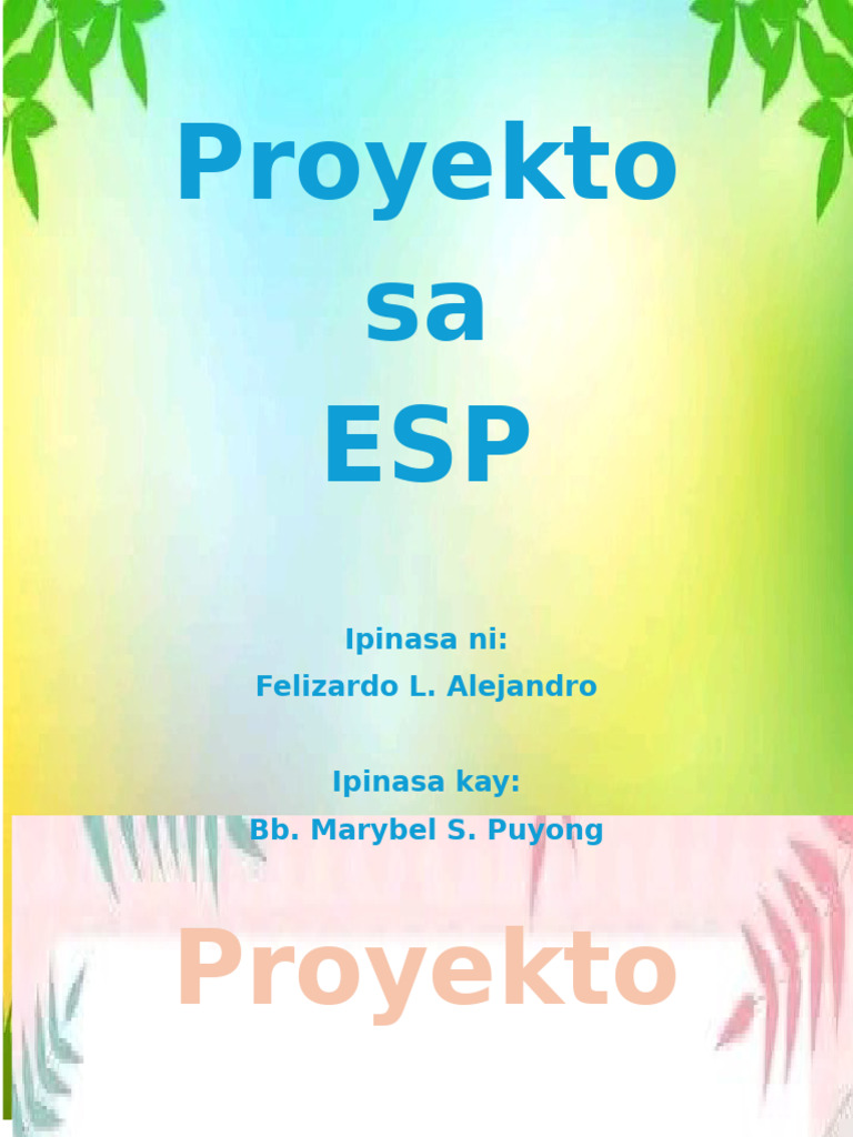 Proyekto sa esp | PDF