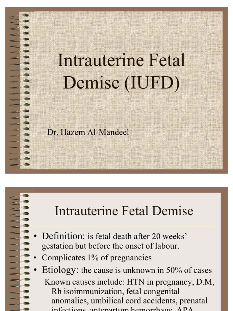 Intrauterine Fetal Death Overview | PDF | Self-Improvement | Wellness
