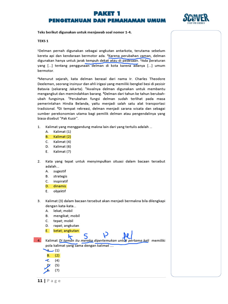PPU - PAKET 1 (11-16) (Answered by Kmal) | PDF