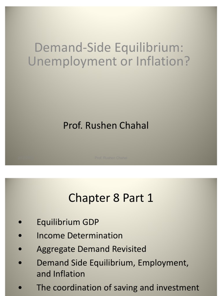Macro Economics - Demand Side Equilibrium | PDF | Full Employment ...