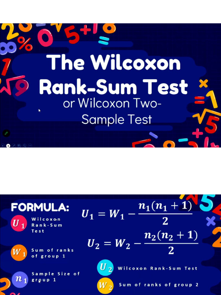 The-Wilcoxon-Rank-Sum-Test-or-Wilcoxon-Two-Sample-Test | PDF