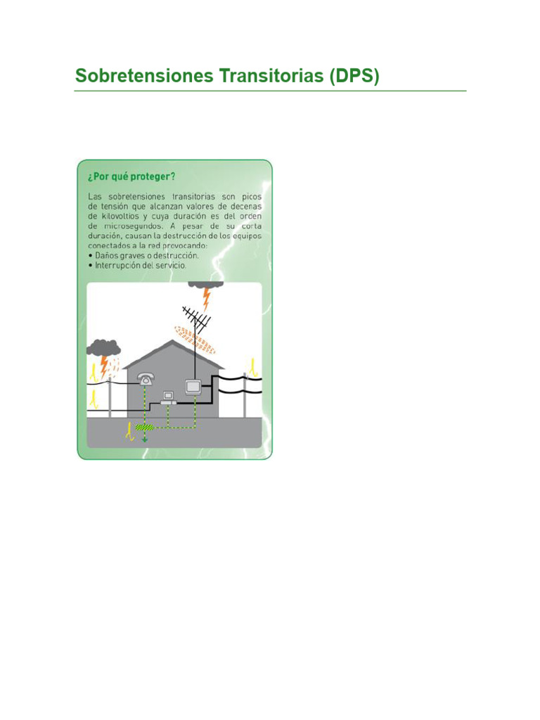 Protección contra Sobretensiones Transitorias | PDF