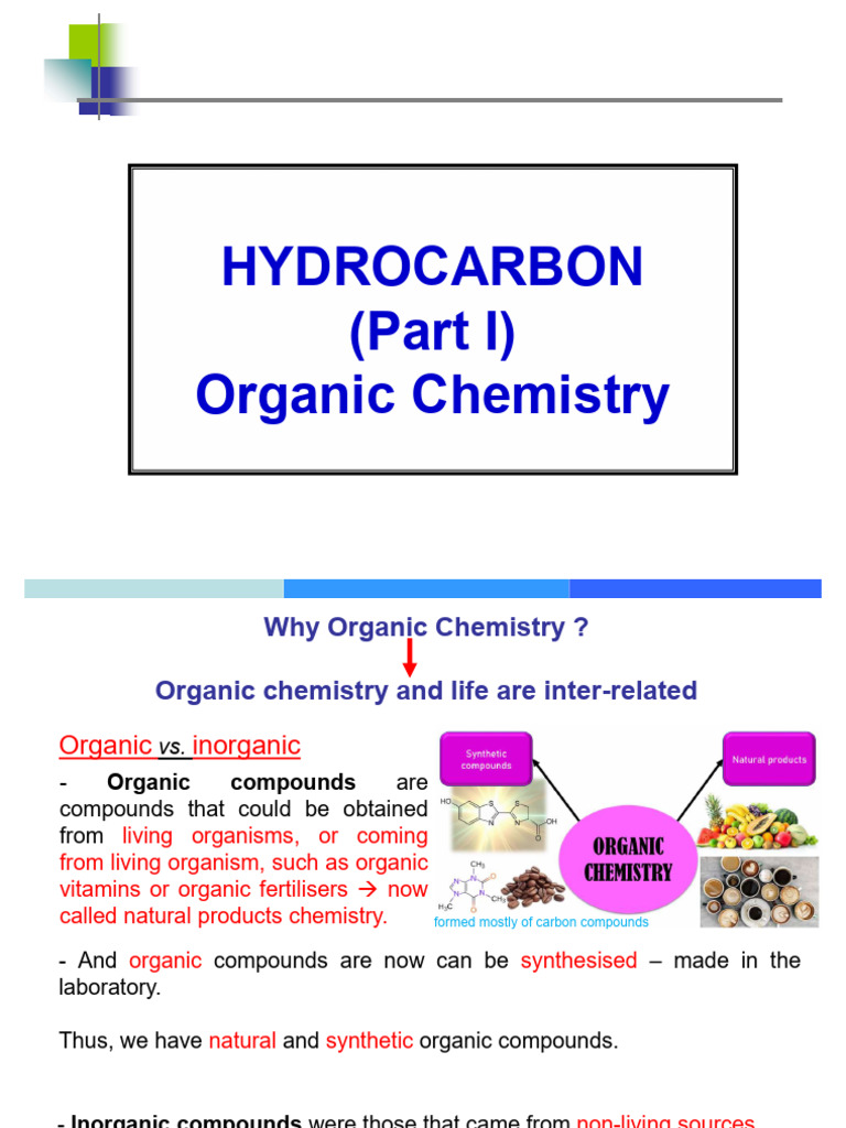 Overview of Organic Compounds | PDF | Organic Compounds | Alkane