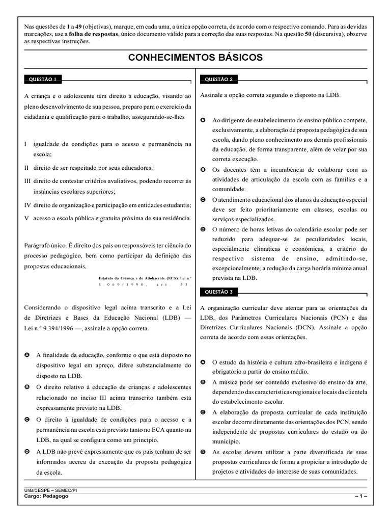 001 Semec Pi Pedagogo | PDF | Pedagogia | Aprendizado