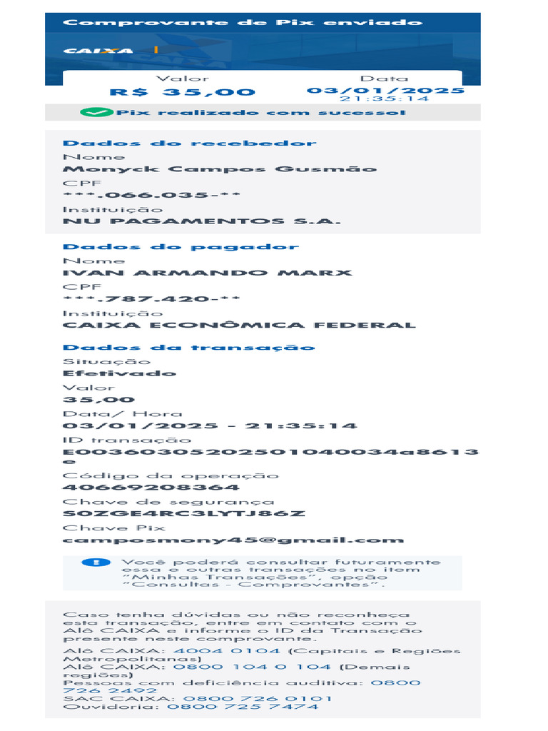 Comprovante2025 01 03 - 213528 | PDF