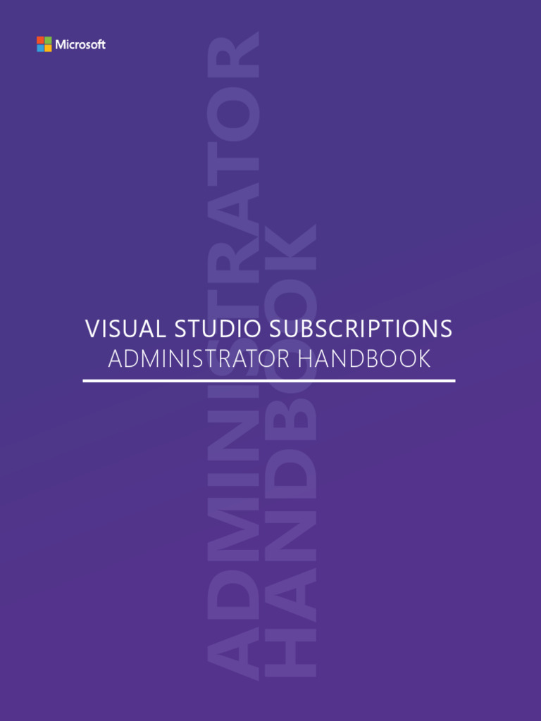 Visual Studio Admin Guide | PDF | Mobile App | Subscription Business Model
