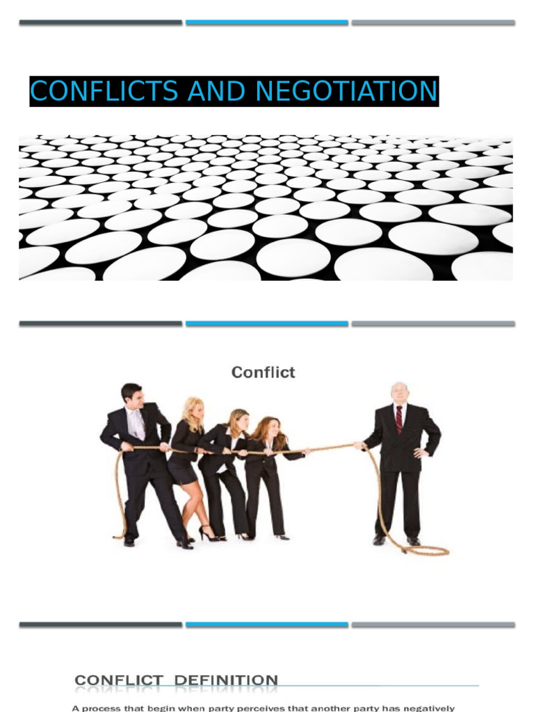 CONFLICTS AND NEGOTIATIONS | PDF
