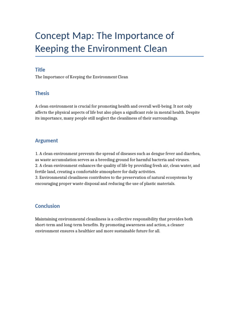 Clean Environment, Healthy Future | PDF
