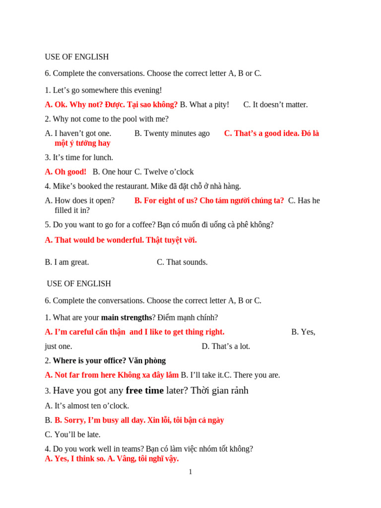 Use of English | PDF