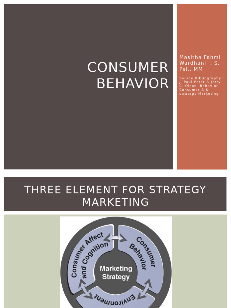 CHAPTER 1 CONSUMER BEHAVIOR (1) | PDF | Marketing | Behavior