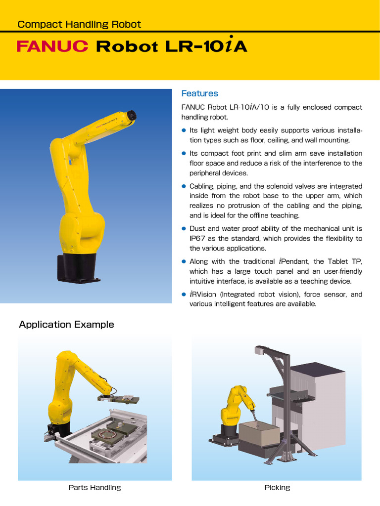 FANUC LR-10iA Compact Handling Robot | PDF