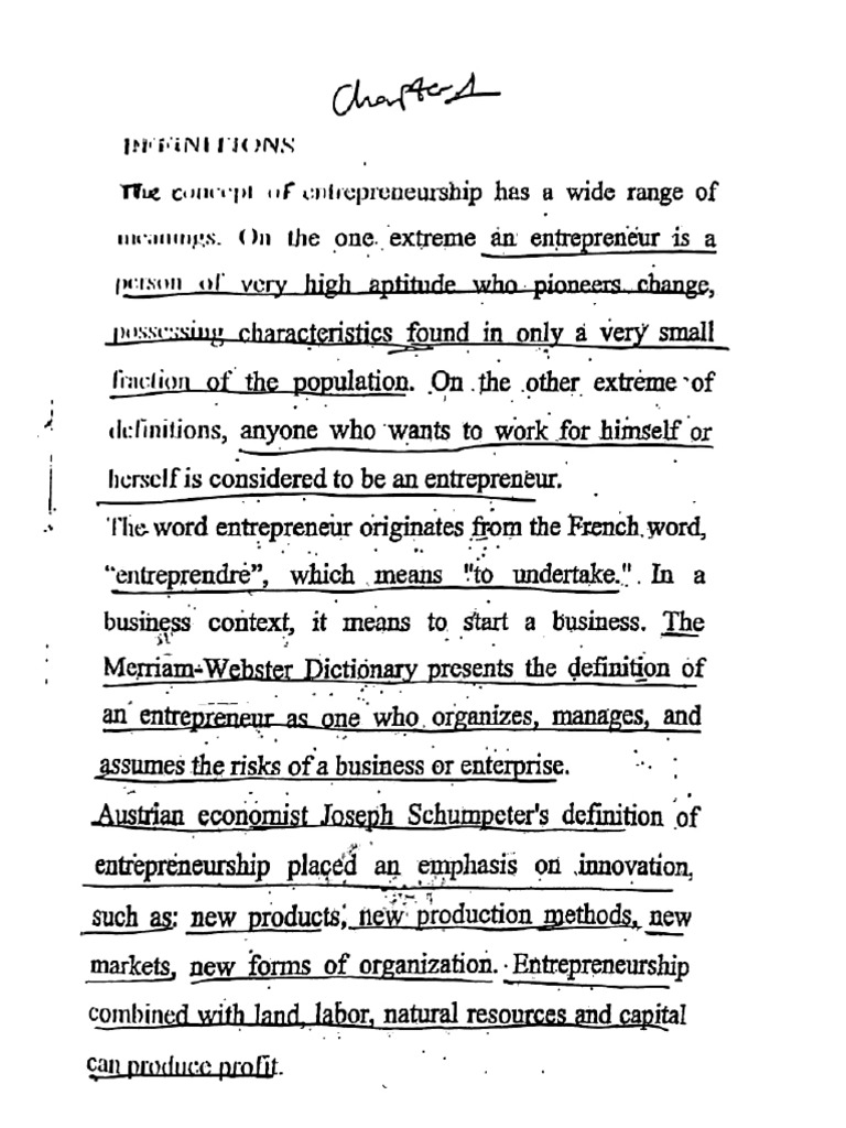 ENT 211(Chapter 1) | PDF