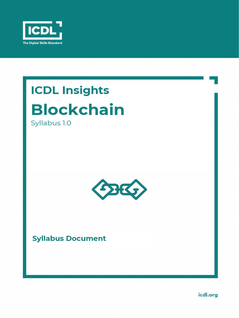 ICDL Insights Blockchain Syllabus 1.0 1 | PDF | Cryptocurrency