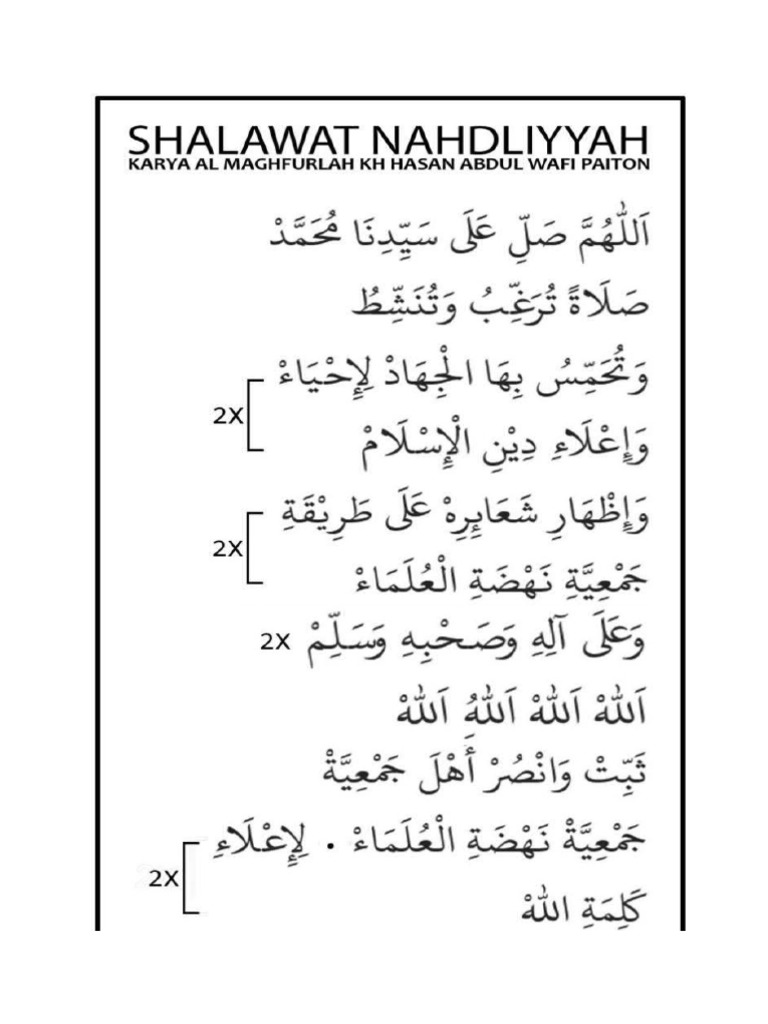 Teks Sholawat Lengkap | PDF
