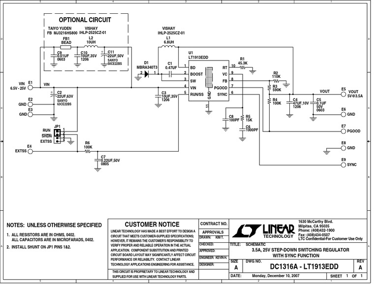 3.5A Step-Down Regulator Schematic | PDF | Computers | Technology ...
