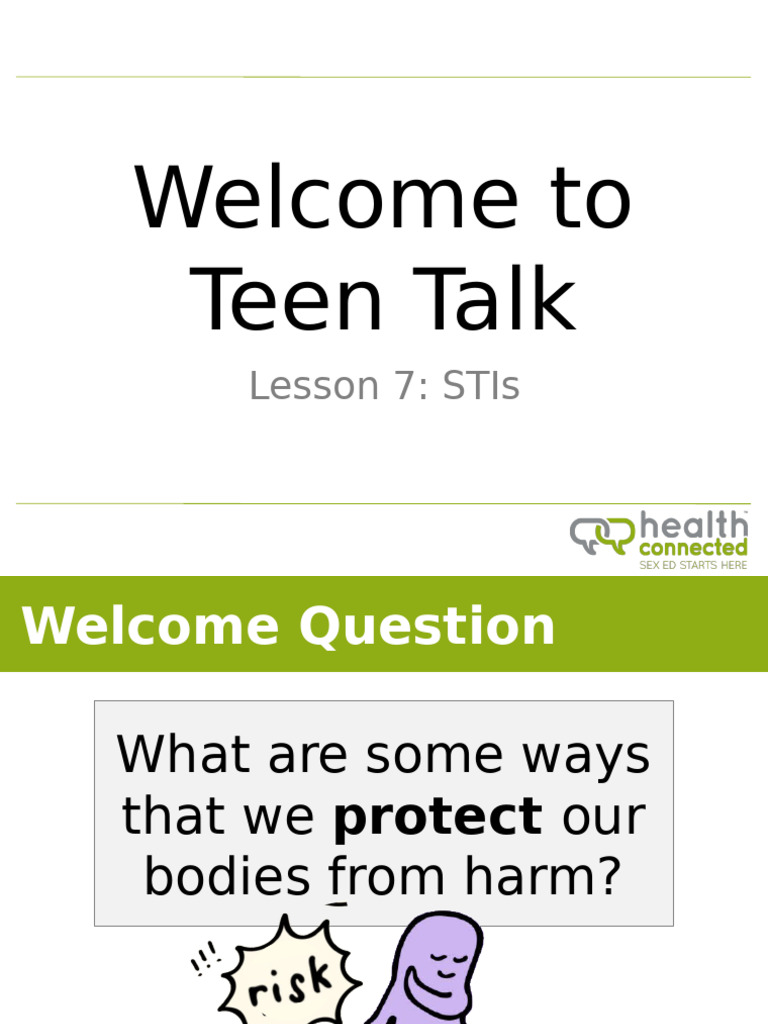 Teen Talk Lesson: STI Education | PDF | Sexually Transmitted Infection ...