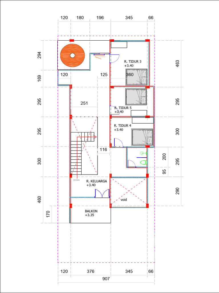 Rev 5 Denah LT 2 | PDF