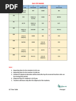 CXC Study Timetable Table | PDF