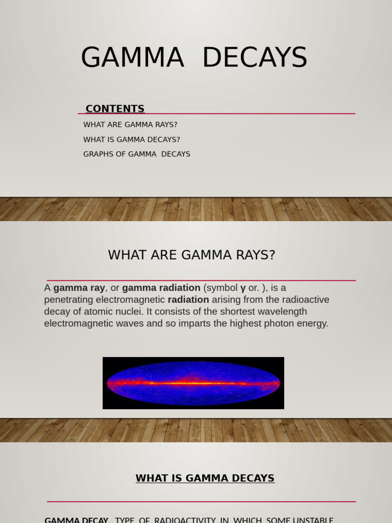 Understanding Gamma Decay Processes | PDF