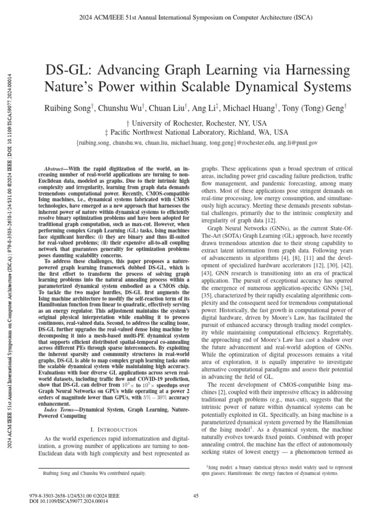 DS-GL Advancing Graph Learning Via Harnessing Natures Power Within Scalable Dynamical Systems ...