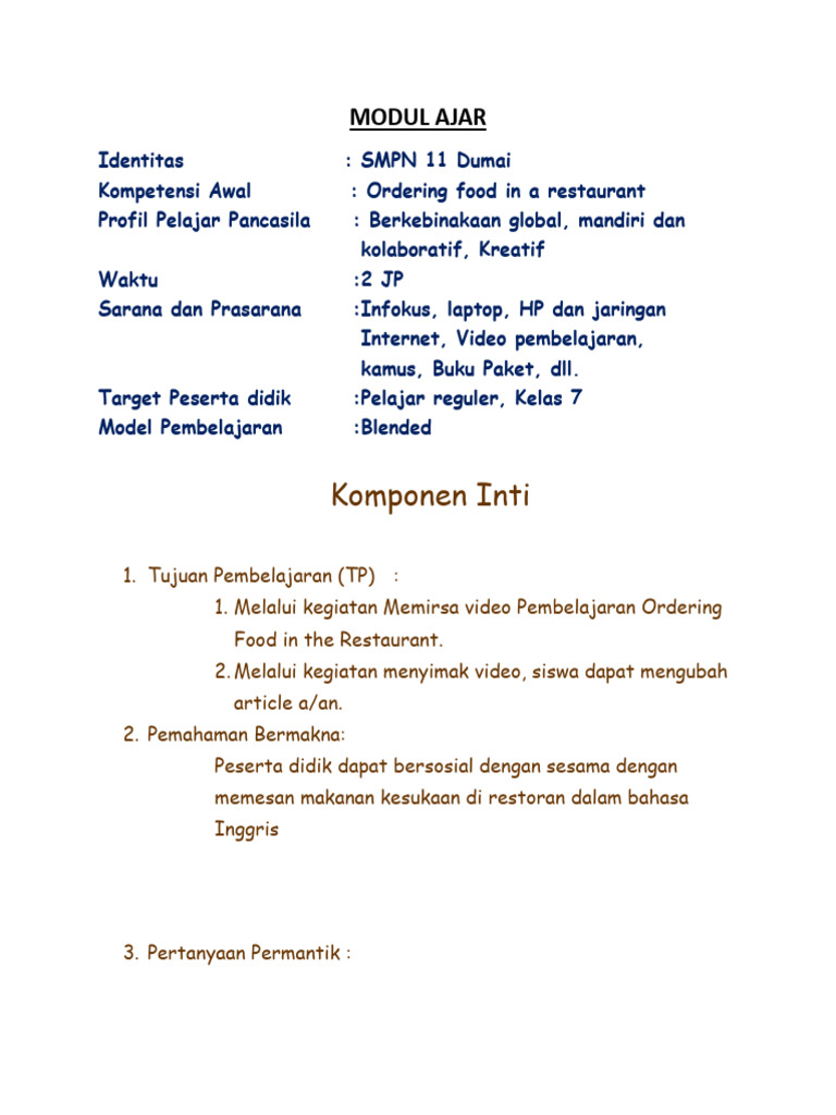 Upload Modul Ajar Observasi 2 | PDF