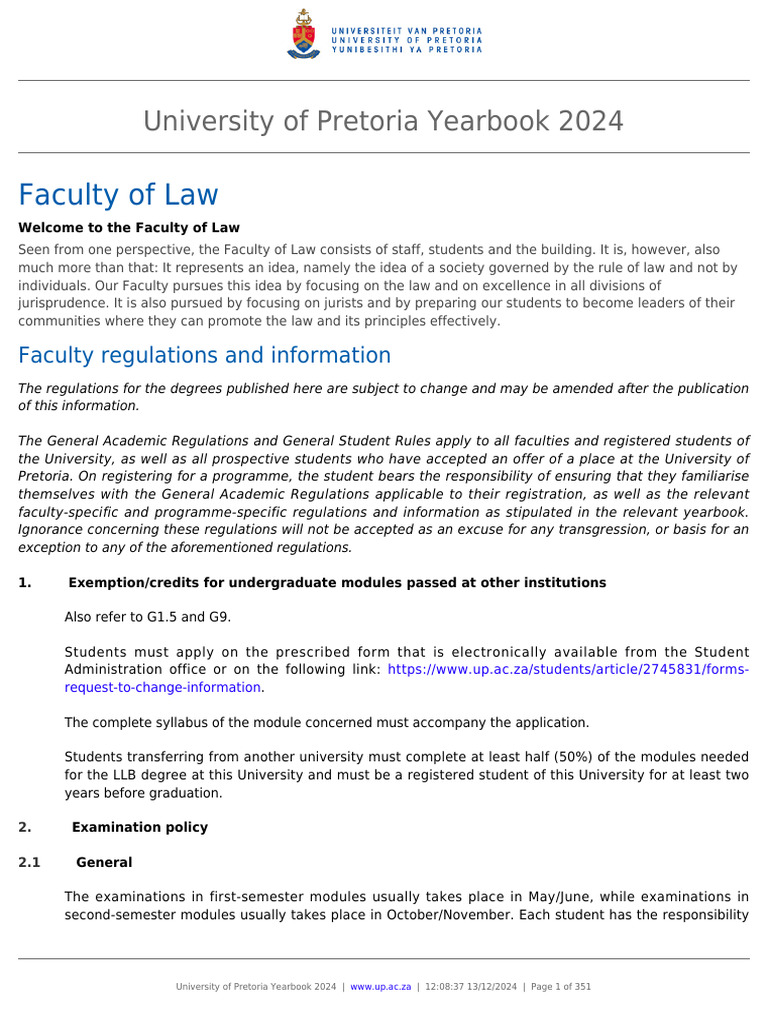 Law Faculty Yearbook 2024 Overview | PDF | University And College ...