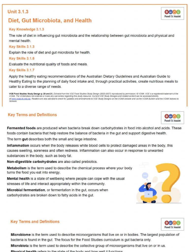 Food Studies Unit 3 Outcome 1 Topic 3 PowerPoint NoEdit 2 | PDF