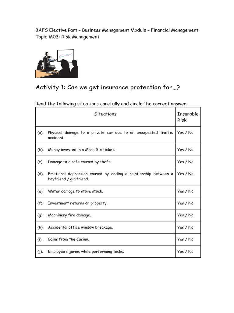 M03-Risk Management - Student Worksheet (Eng) - Final r2r | PDF ...
