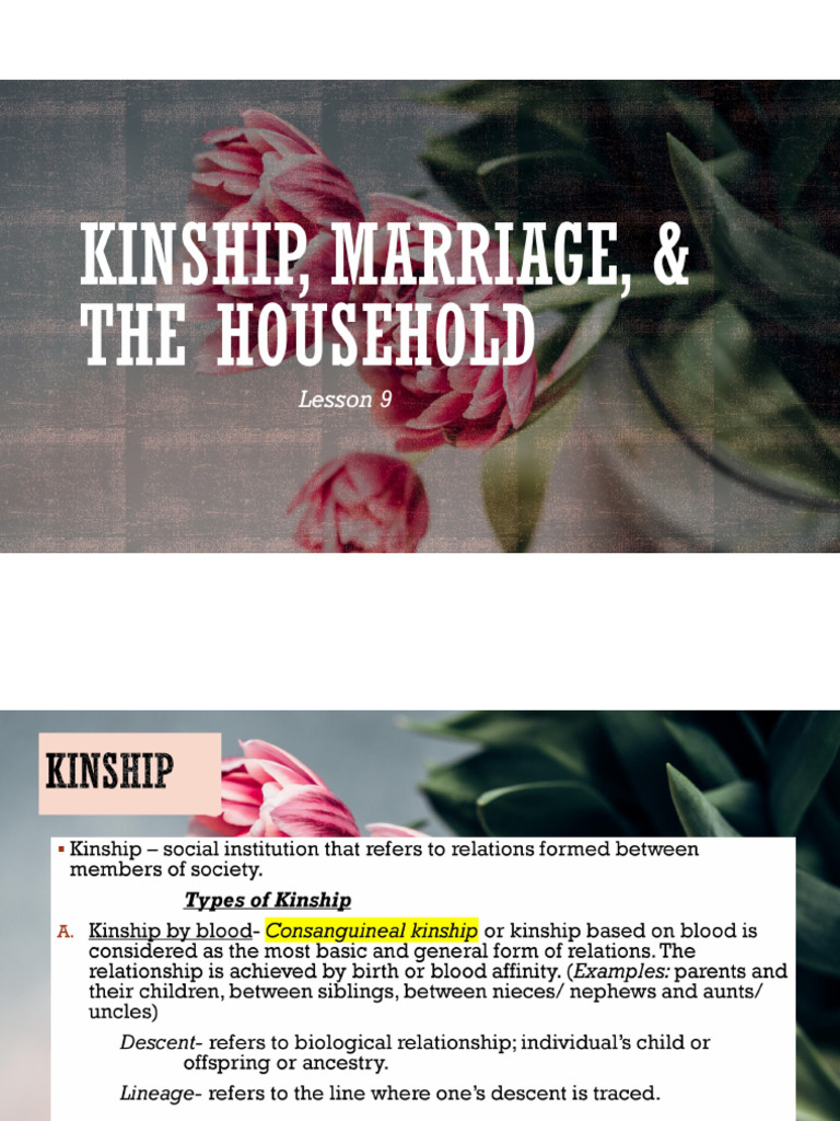 Lesson 9 Kinship | PDF