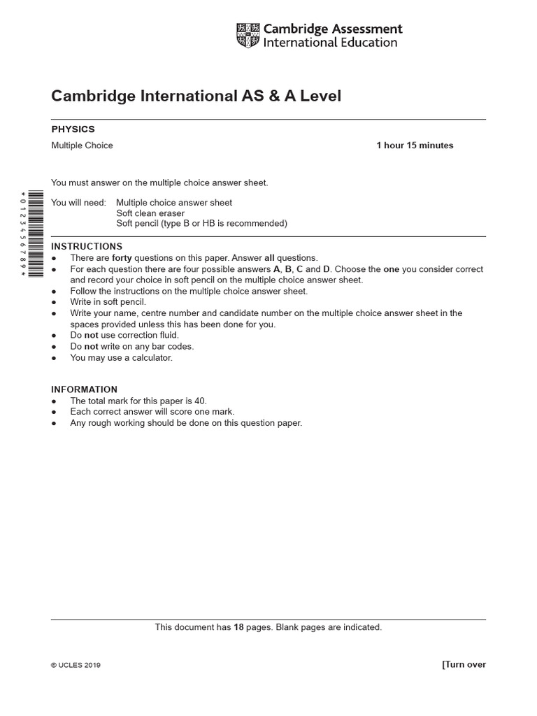A level mock exam 2022 | PDF | Waves | Frequency