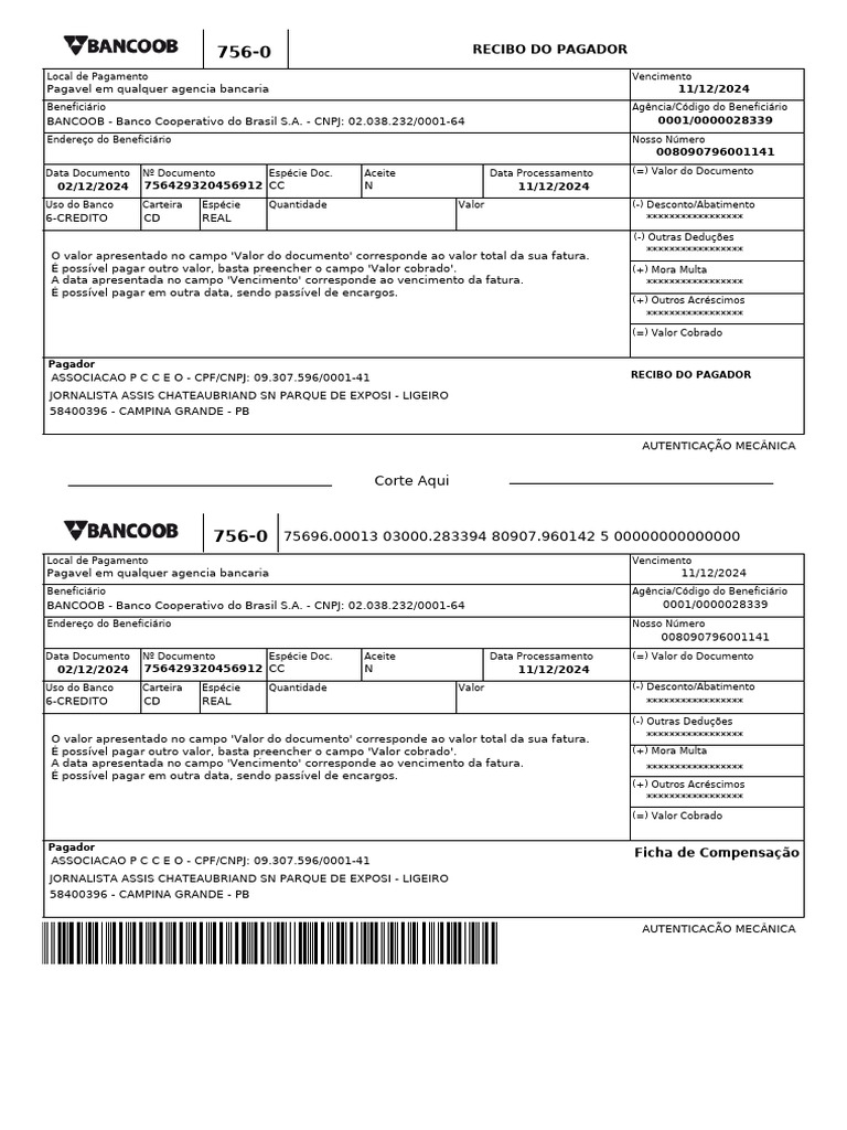 Boleto 10122024 7564293204569 | PDF