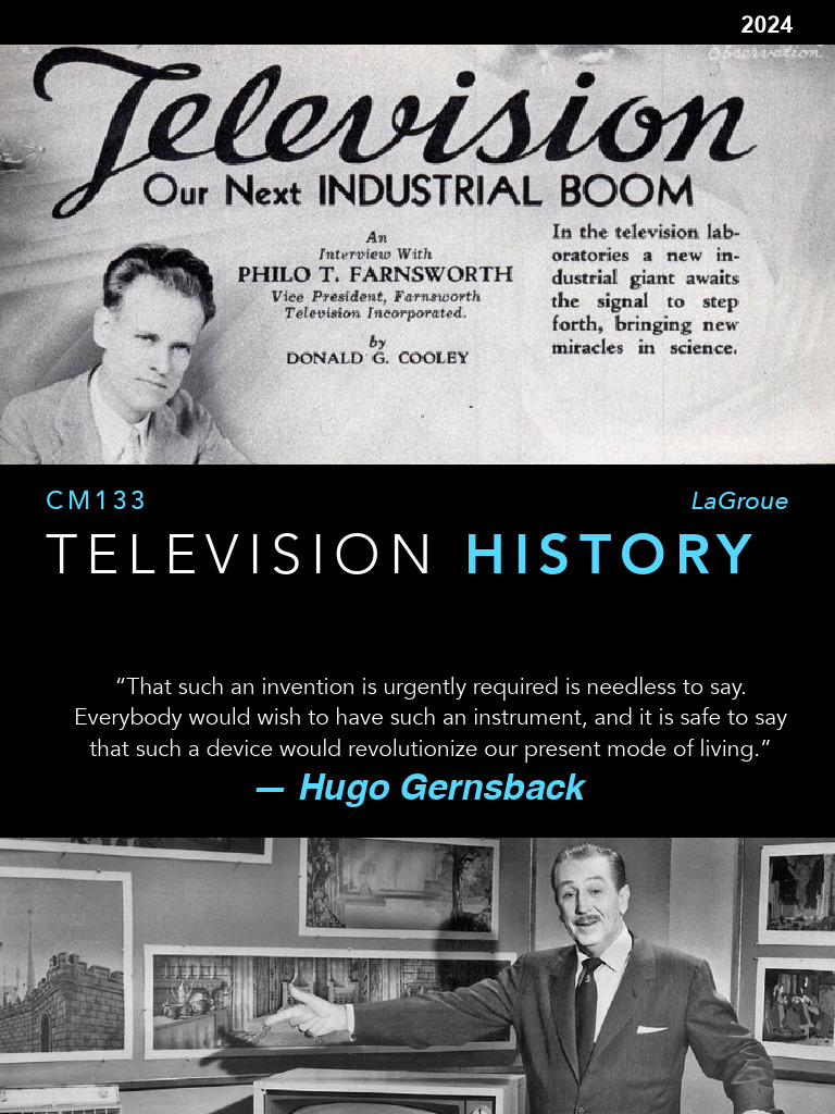 Evolution of Television History and Models | PDF | Pay Television ...