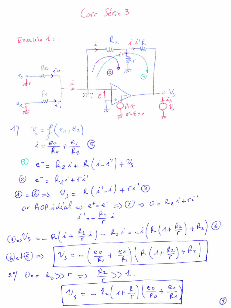 Corr Serie 3 Elec Analog Modulaire Sjemmali | PDF