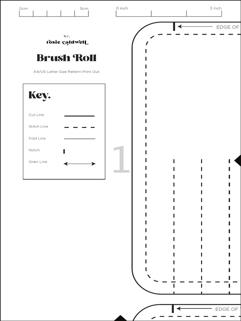 A4:us Letter - Brush Roll Pattern | PDF