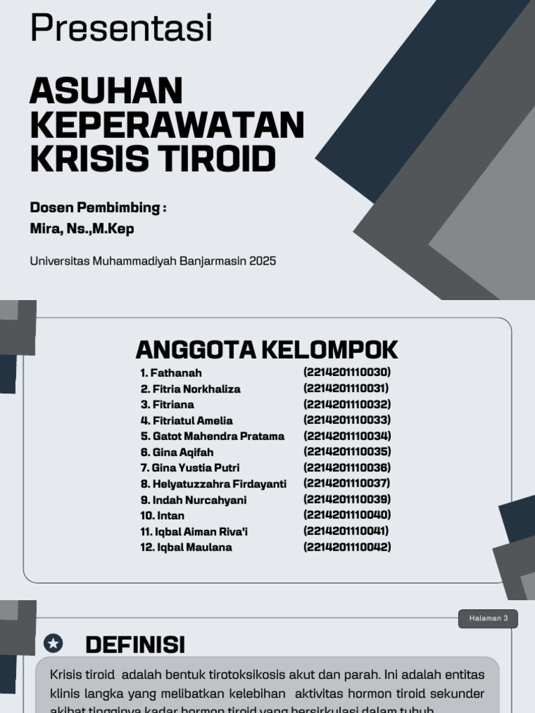 Asuhan Keperawatan Krisis Tiroid | PDF